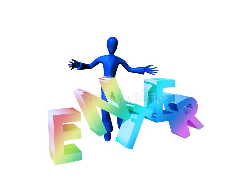 Entrez illustration stock. Illustration du lisible, numérique - 8811355