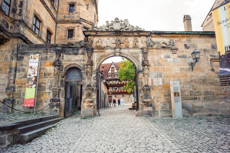 Entry Arch To the Old Court in Bamberg, Germany Editorial Stock Photo ...