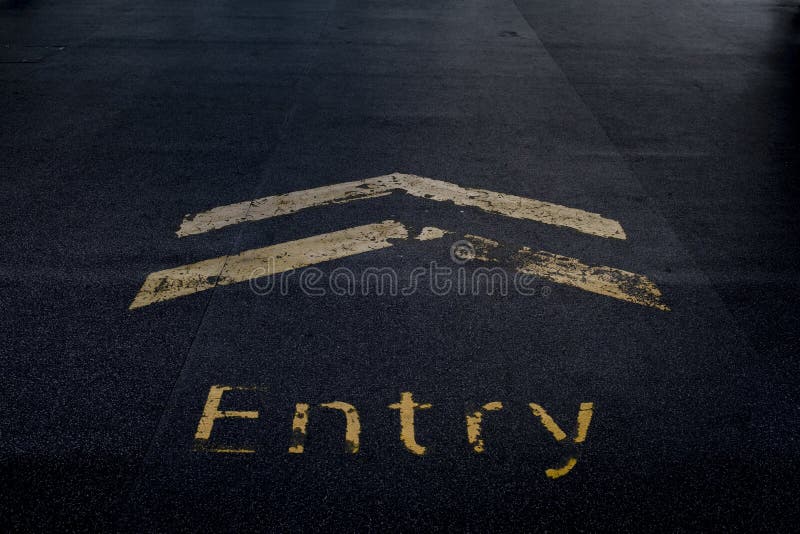 Entry Arrows stock image. Image of abstract, ground - 145541767
