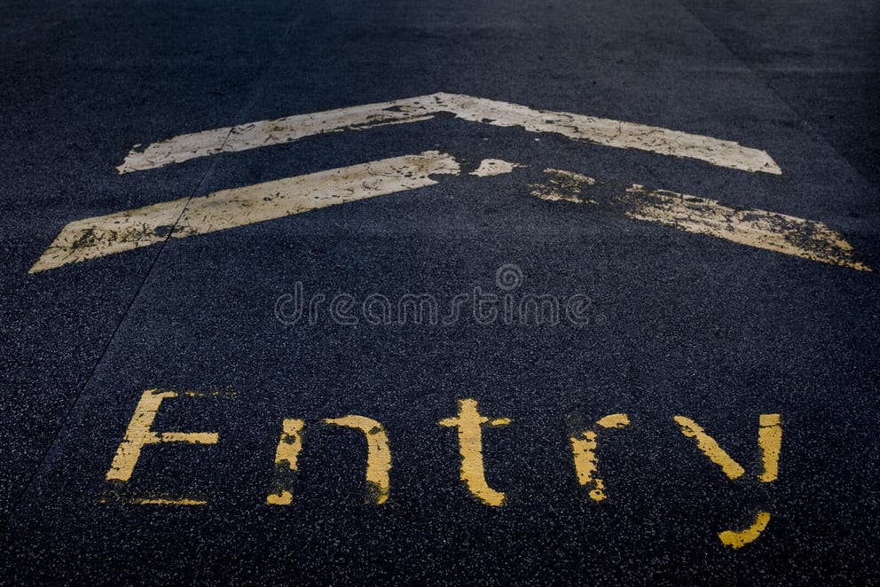 Entry Arrows stock photo. Image of emergency, concept - 145541872