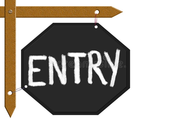 Entry board stock illustration. Illustration of guide - 5312592