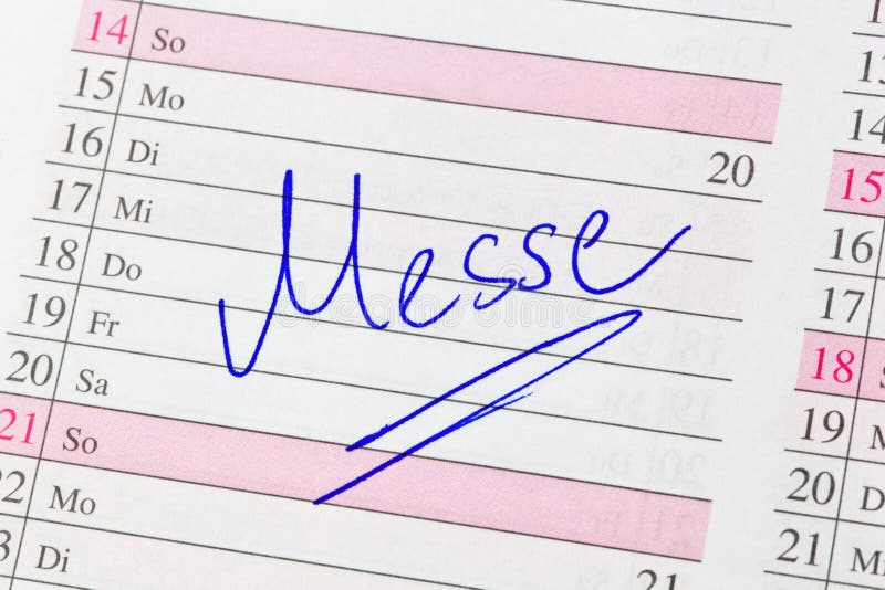 Entry in the Calendar: Fair Stock Photo - Image of event, economy: 29385296