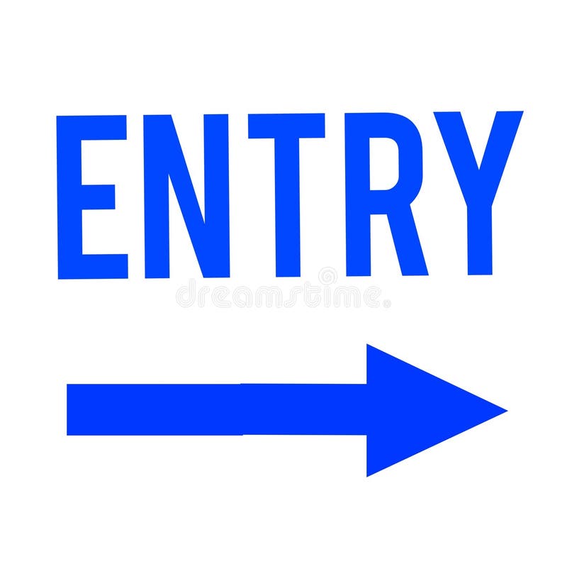 Entry design arrow stock illustration. Illustration of diagram - 229055994