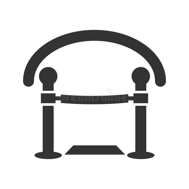 Entry gate icon stock vector. Illustration of designed - 210662787