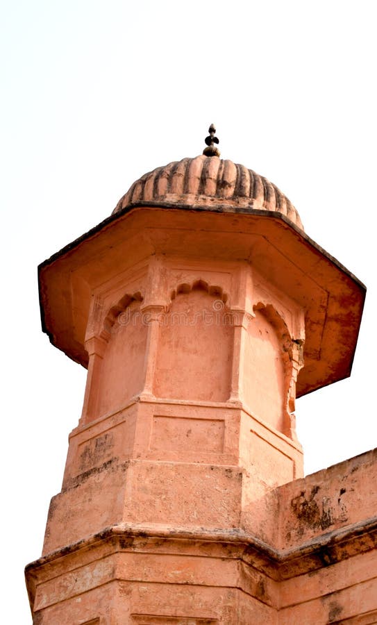 Entry Gate of Lalbag Kella with a Display of Dome Structure Stock Photo ...