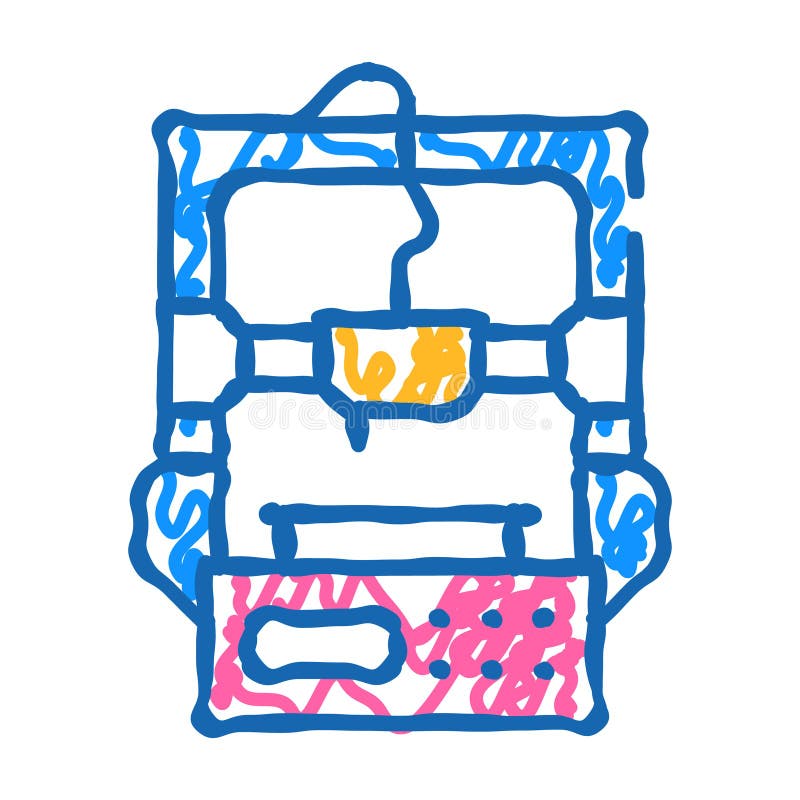 Entry Level 3d Printer Icon Doodle Illustration Stock Vector ...