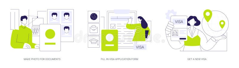 Entry Permission Abstract Concept Vector Illustrations. Stock ...