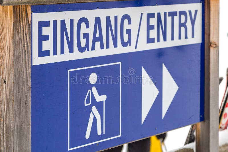 Entry signboard stock photo. Image of warning, europe - 171474336
