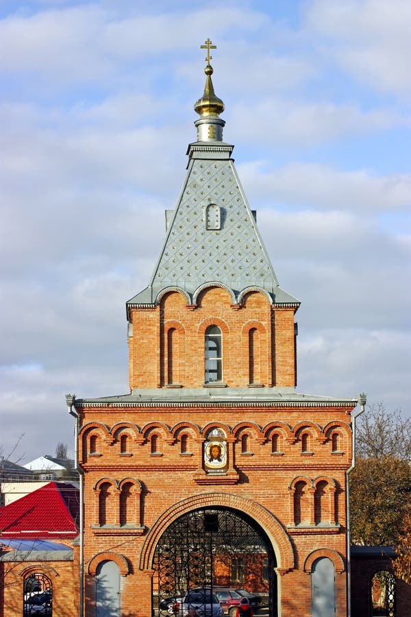 Entry into of the Russian Church Stock Photo - Image of entry, cross ...