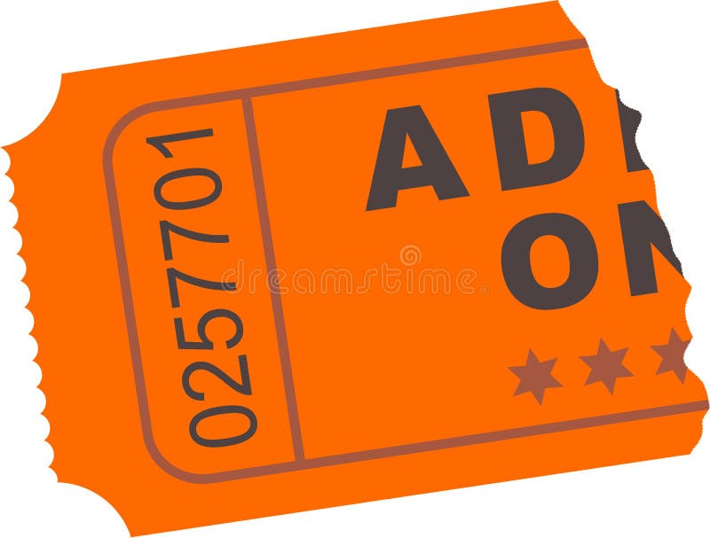 Entry Ticket stock vector. Illustration of clipart, admission - 72569