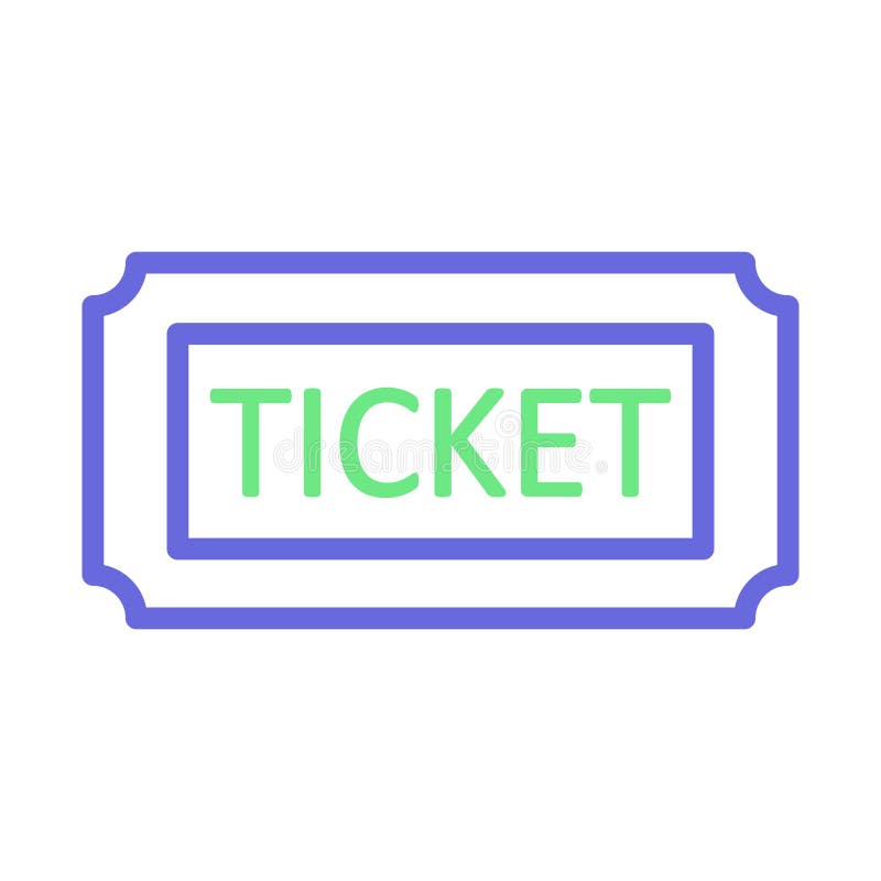 Entry Ticket Isolated Vector Icon Which Can Easily Modify or Edit Stock ...