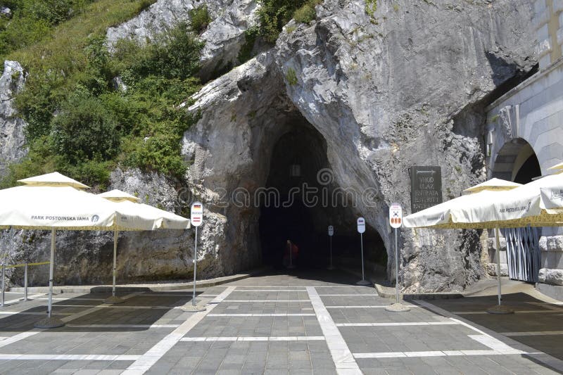 Entry To an Cave Outside the City Stock Image - Image of vision ...