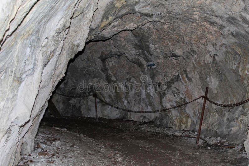 Entry To a Cave in the Rock Stock Image - Image of nature, passage ...