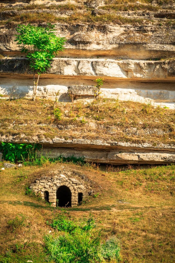 Monk Cell stock image. Image of cliff, stone, moldova - 109708597
