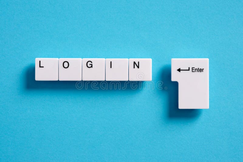 Entry To a Website or an Account on the Internet Concept. Computer ...