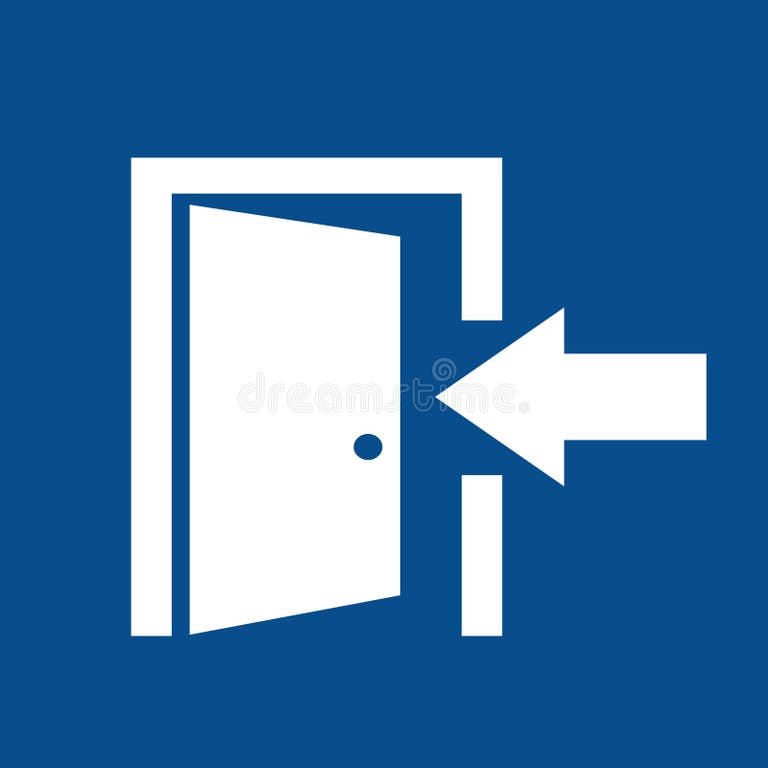 Entry vector sign stock vector. Illustration of enter - 48552369