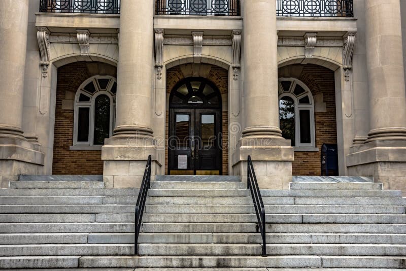 Entryway into a Public Building Stock Image - Image of details ...