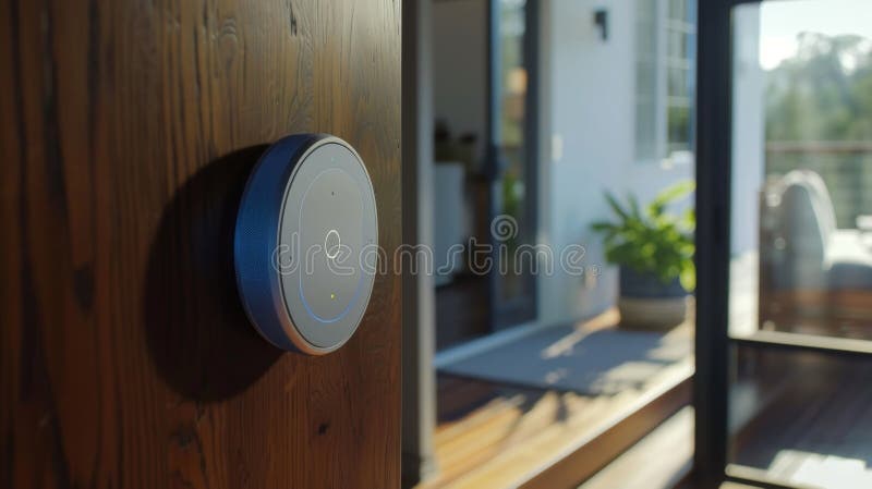 An Entryway with a Smart Lock that Can Be Controlled Remotely and Sends ...