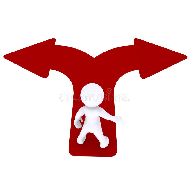 Entscheiden Sie jetzt stock abbildung. Illustration von mann - 37961625