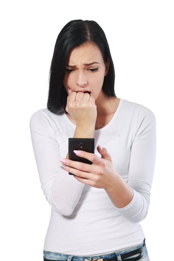 Entsetzt stockfoto. Bild von netz, medien, beiläufig - 63274278