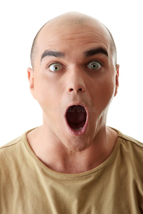Entsetzter junger Mann stockfoto. Bild von ausdruck, mann - 10770052