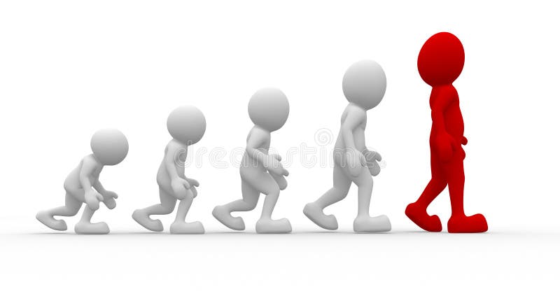 Entwicklung stock abbildung. Illustration von leute, person - 24934446