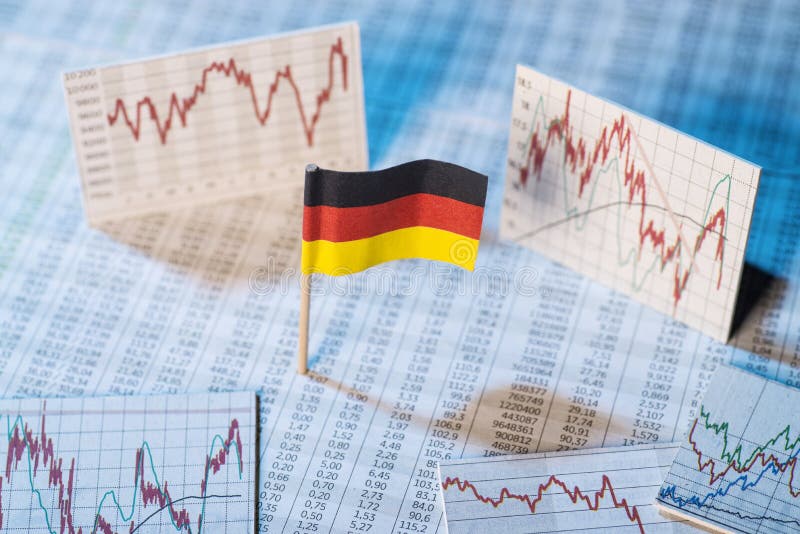 Entwicklung Der Wirtschaft in Deutschland Stockbild - Bild von wachstum ...