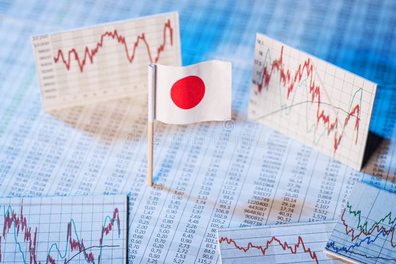 Entwicklung Der Wirtschaft in Japan Stockfoto - Bild von finanziell ...