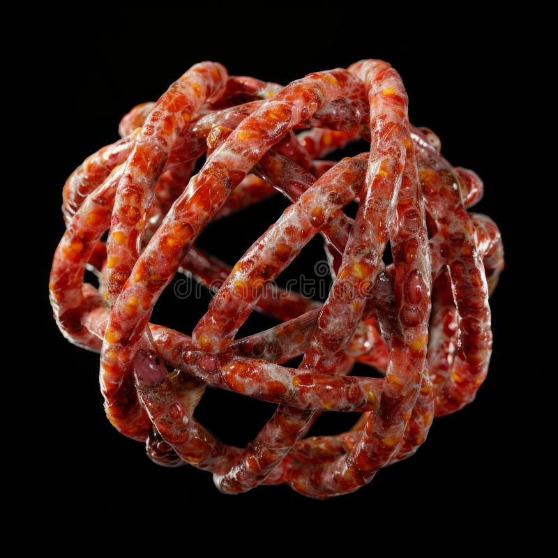 Entwined Abstract Digital Art in Red Hues. Intriguing, Creative, and ...