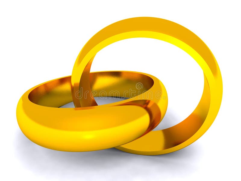 Two entwined rings stock vector. Illustration of reflection - 30137476