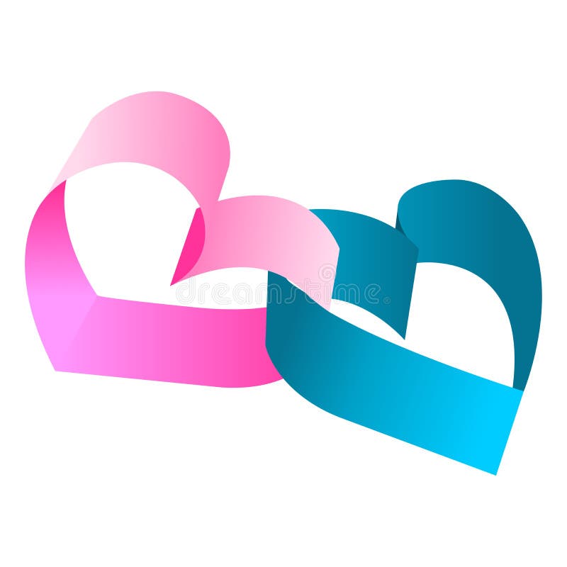 Entwined hearts stock vector. Illustration of love, celebrate - 22850996