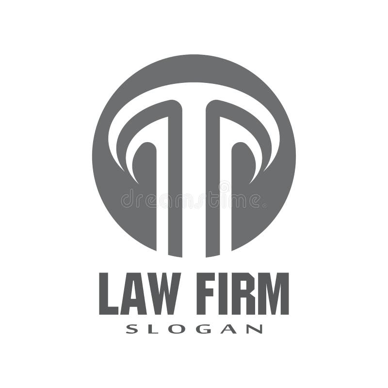 Entwurf Der Vektor-Illustration Des Logos Der Justiz Vektor Abbildung ...