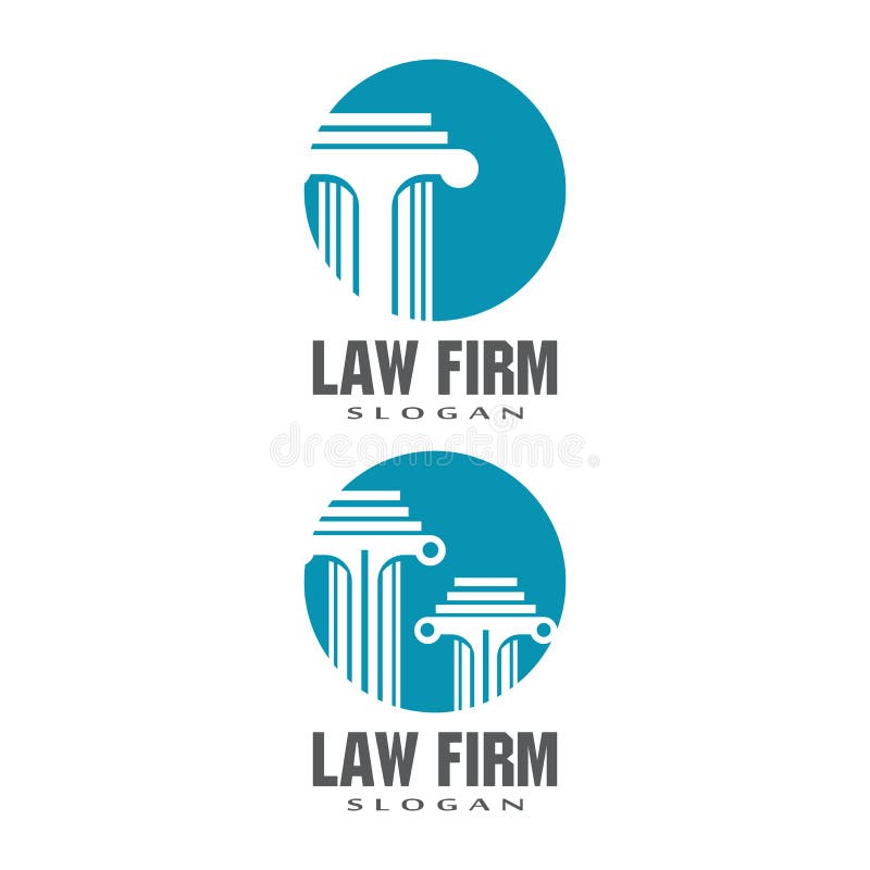 Entwurf Der Vektor-Illustration Des Logos Der Justiz Vektor Abbildung ...