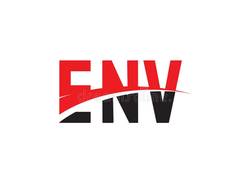 ENV Letter Initial Logo Design Vector Illustration Stock Vector ...