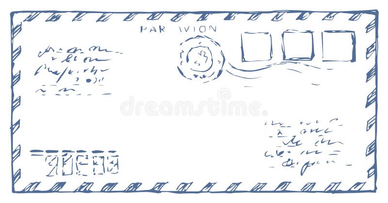 Envelop Vector tekening vector illustratie. Illustration of element ...