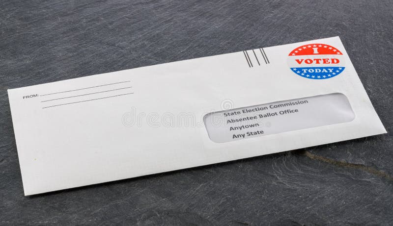 Envelope Addressed To State Election Committe for Voting by Mail Stock ...