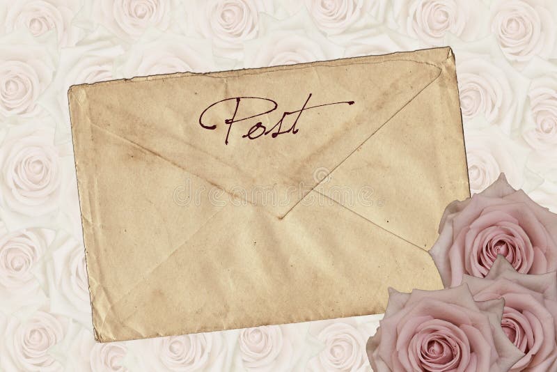 Envelope antigo - fechado foto de stock. Imagem de backdrop - 16555618