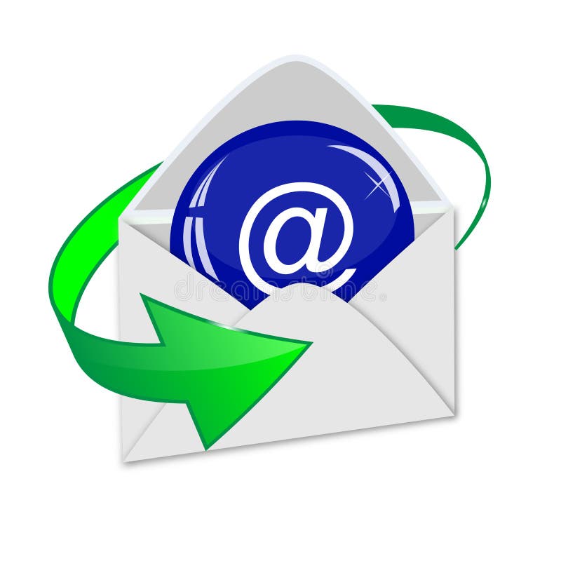 Envelope and Arrow 16.04.13 Stock Illustration - Illustration of object, deliver: 30442803