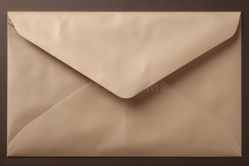 Envelope Beige Closeup. Generate Ai Stock Image - Image of card ...