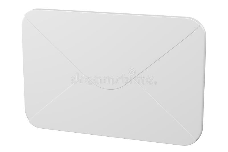 Envelope branco ilustração stock. Ilustração de postmark - 129552076