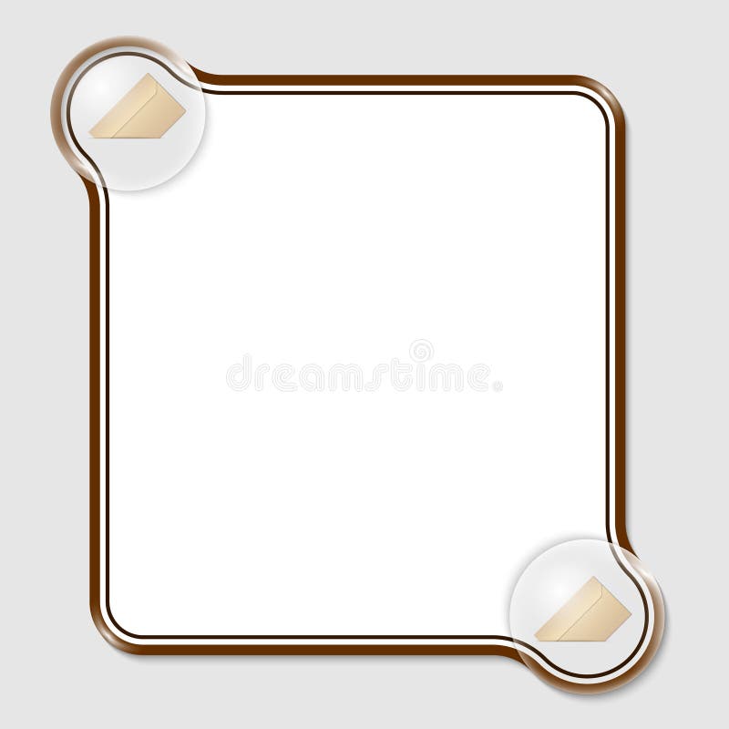 Brown Box for Text and Cup of Coffee Stock Vector - Illustration of ...