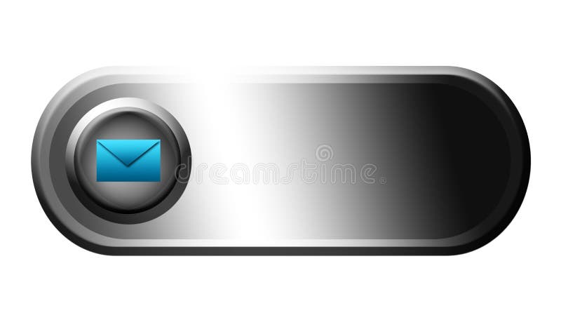 Envelope button stock illustration. Illustration of mail - 12039698