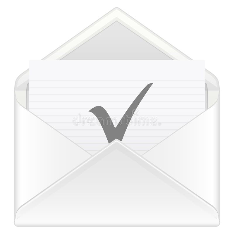 Open Envelope Check Mark Symbol Stock Illustrations – 592 Open Envelope ...