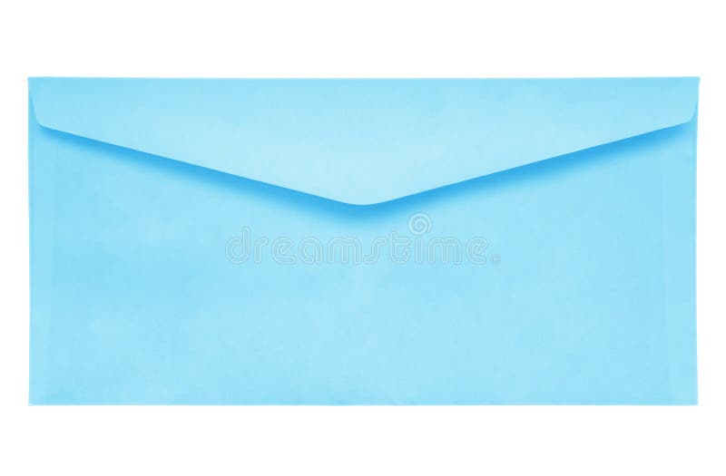 Envelope closed - blue stock image. Image of isolated - 79732785