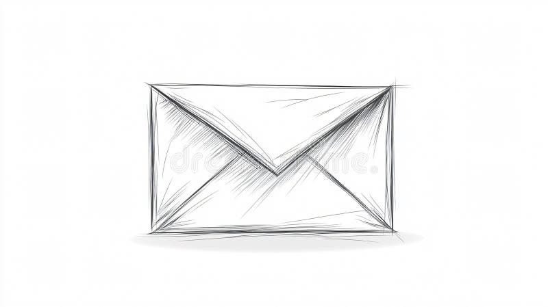 Envelope Continuous Line Drawing for Professional Business Usage Stock ...