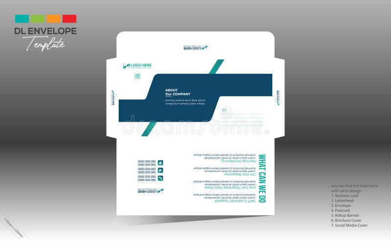 Envelope for Corporate and Any Use Stock Vector - Illustration of ...