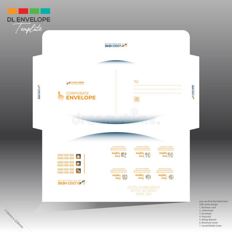 Envelope for Corporate and Any Use Stock Vector - Illustration of ...