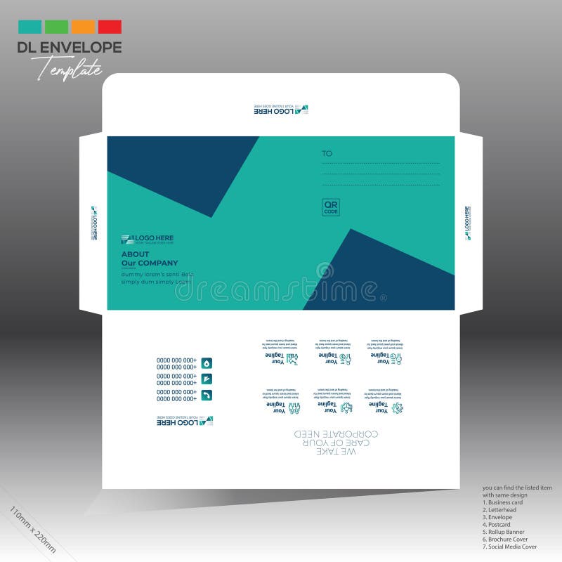 Envelope for Corporate and Any Use Stock Vector - Illustration of ...