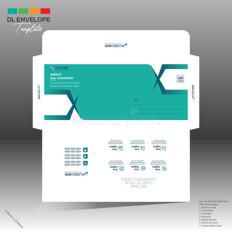 Envelope for Corporate and Any Use Stock Vector - Illustration of ...