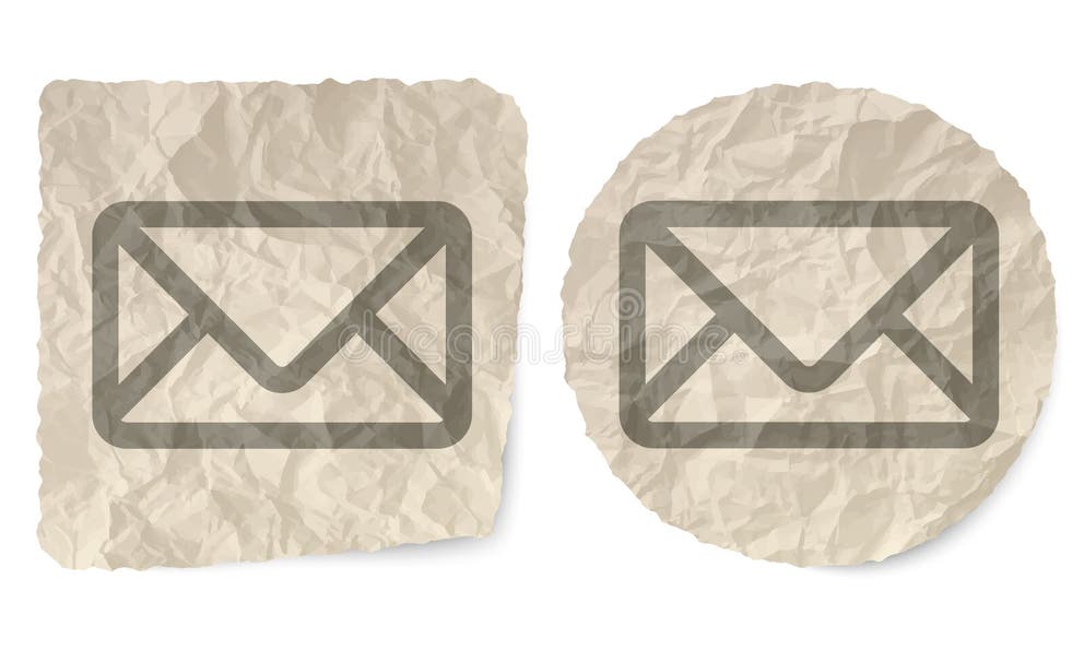 Envelope stock vector. Illustration of office, icon, creased - 59188566